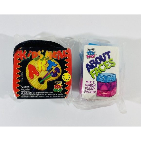 Wendy's | Toys | Wendys Kids Meal Toys Arts Hamburger Crayons 993 About ...